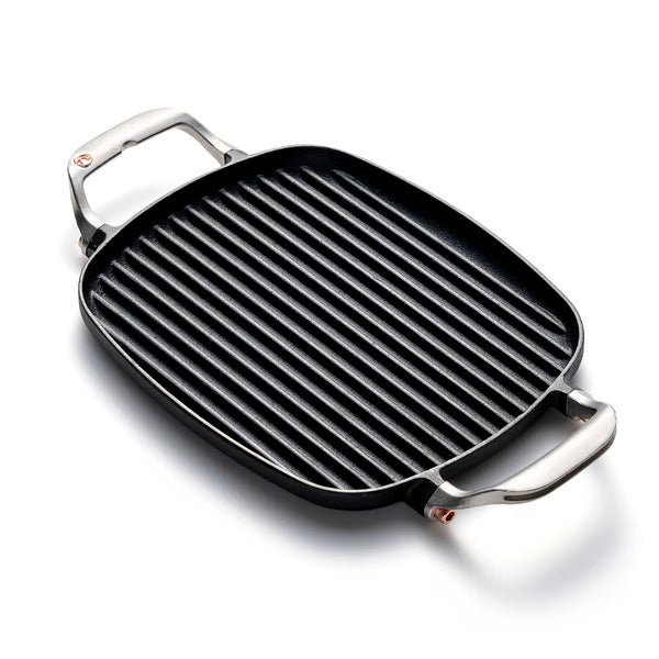 Steak/ Panini Iron Outset Oval - Indigo Pool Patio BBQ