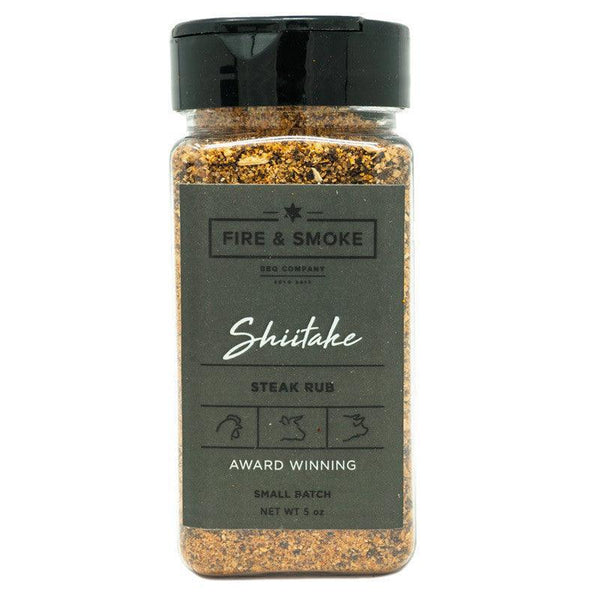 Fire & Smoke - Shiitake Steak Rub – Indigo Pool Patio BBQ