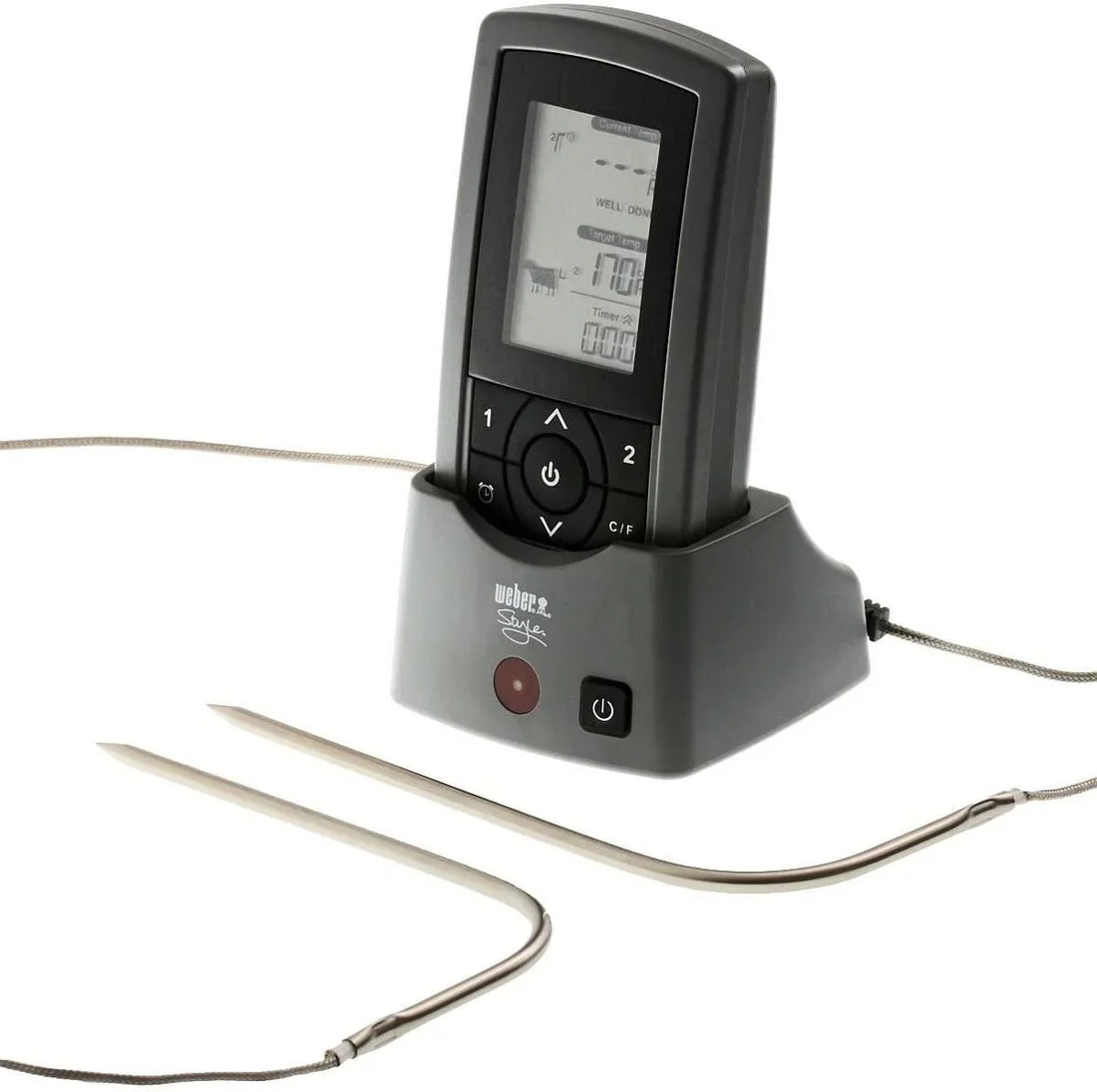 Weber Style Dual Probe Wireless Thermometer - Indigo Pool Patio BBQ