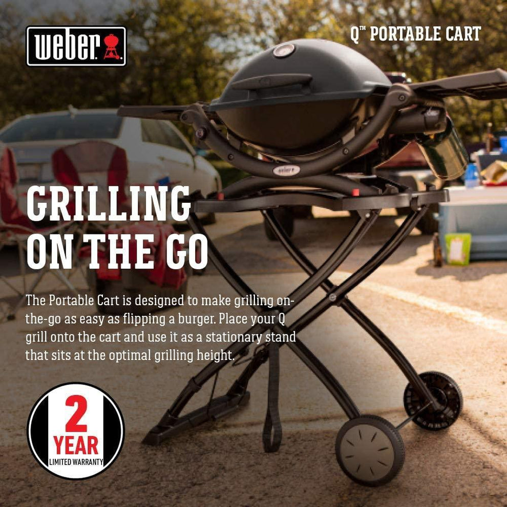 Weber Portable Cart, Q 1000/2000 Gas Grills - Indigo Pool Patio BBQ